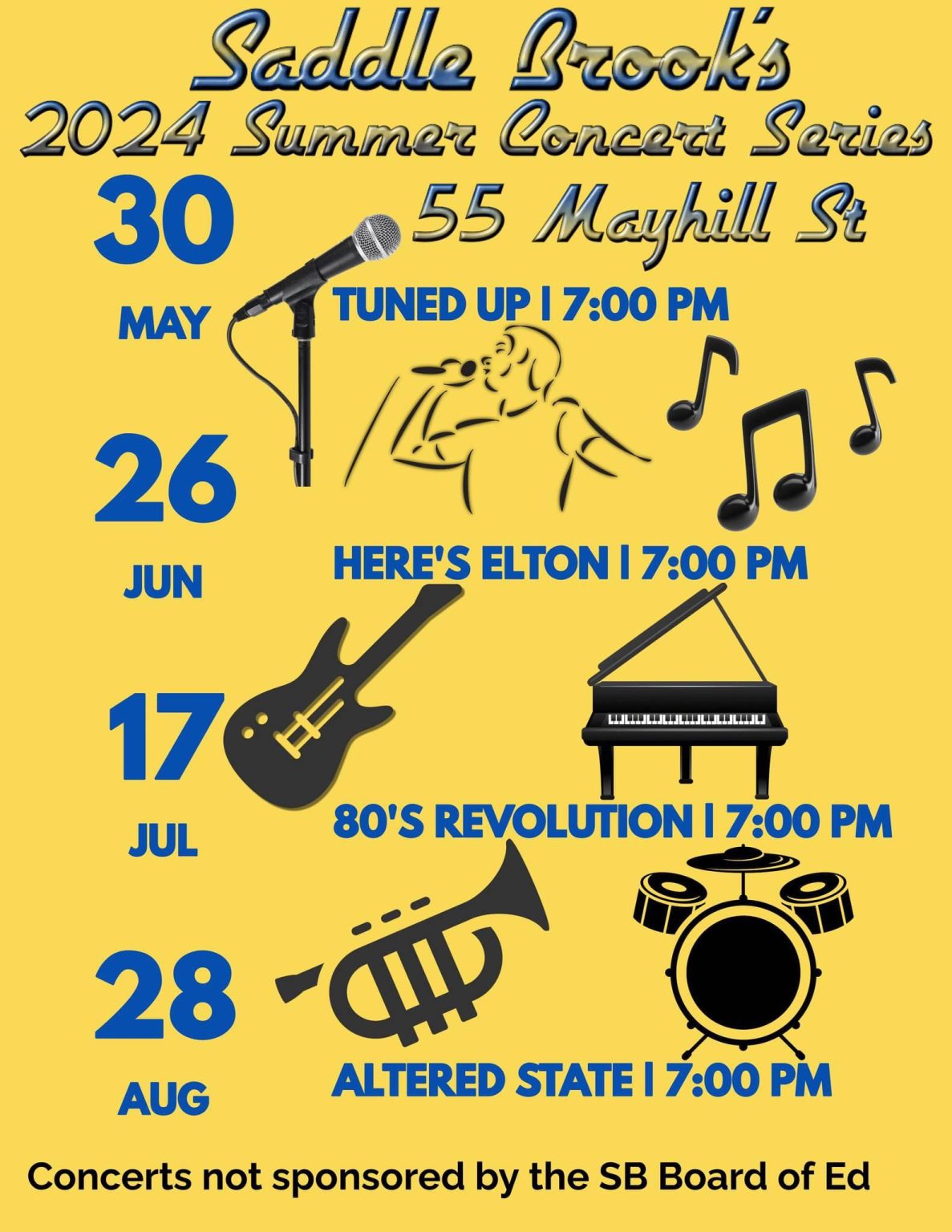 Saddle Brook's 2024 Summer Concert Series - Tuned Up - Township of ...